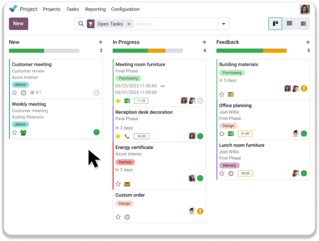 ניהול שירות ופרוייקטים | Layline Tech | Odoo
